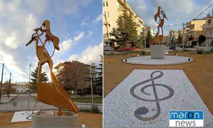 Αποκαλύφθηκε η “Κόρη με το Βιολί”, στον κόμβο του Μουσικού Γυμνασίου ...